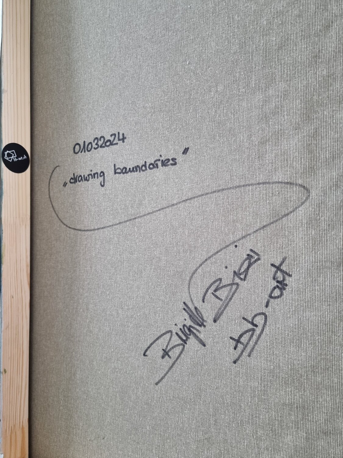 Drawing boundaries von Brigitte Bieri (2024): Malerei Acryl, Pigmente ...