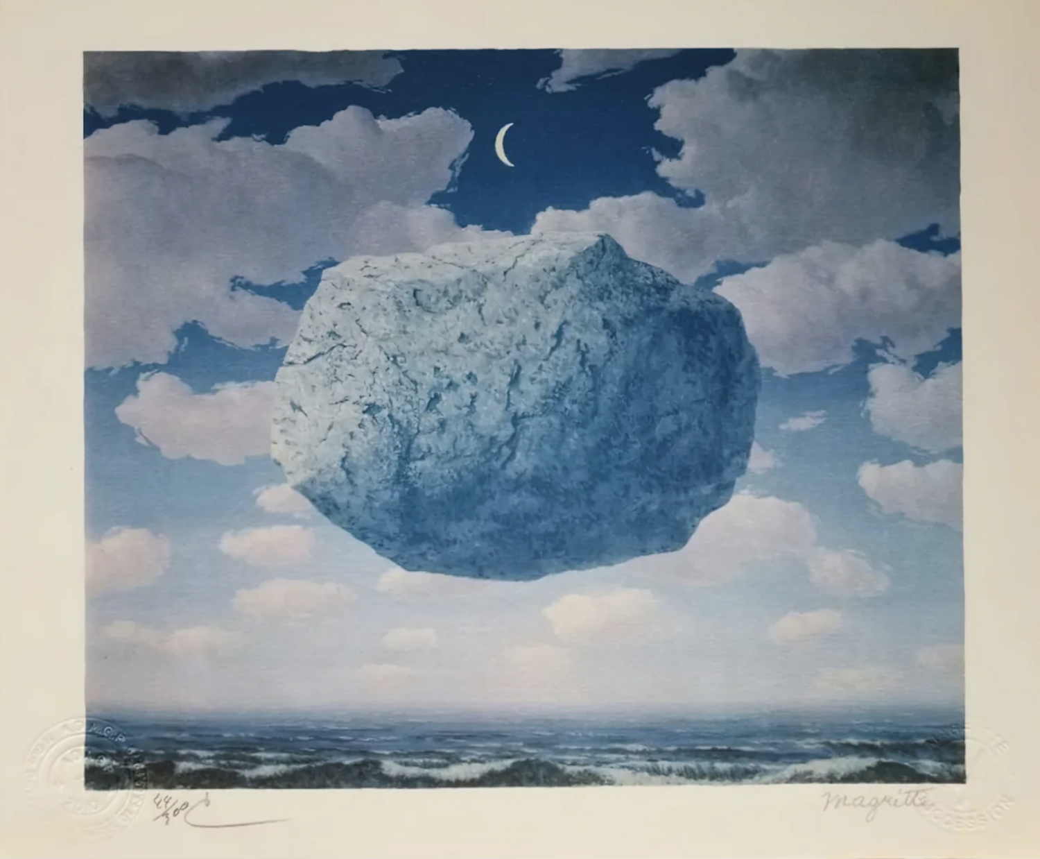 LA FLECHE DE ZENON by René Magritte (N.D) : Work on Paper Lithography ...