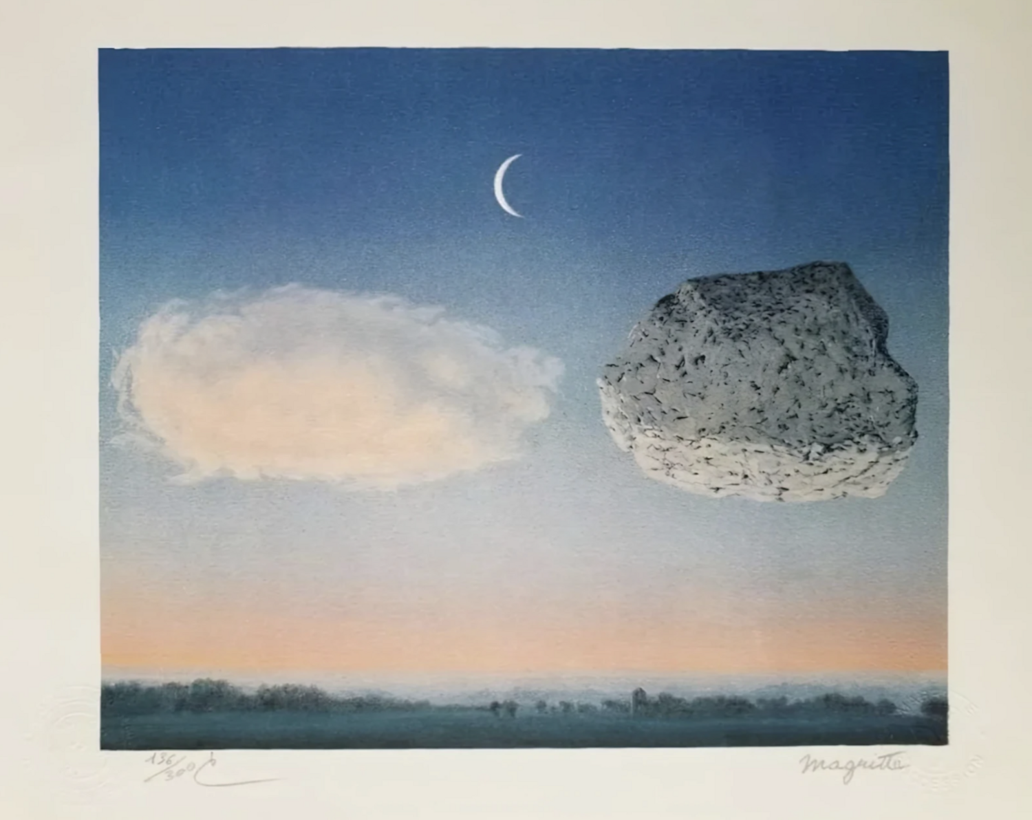 LA BATAILLE DE L'ARGONNE by René Magritte (2011) : Work on Paper Lithography on Paper - Singulart