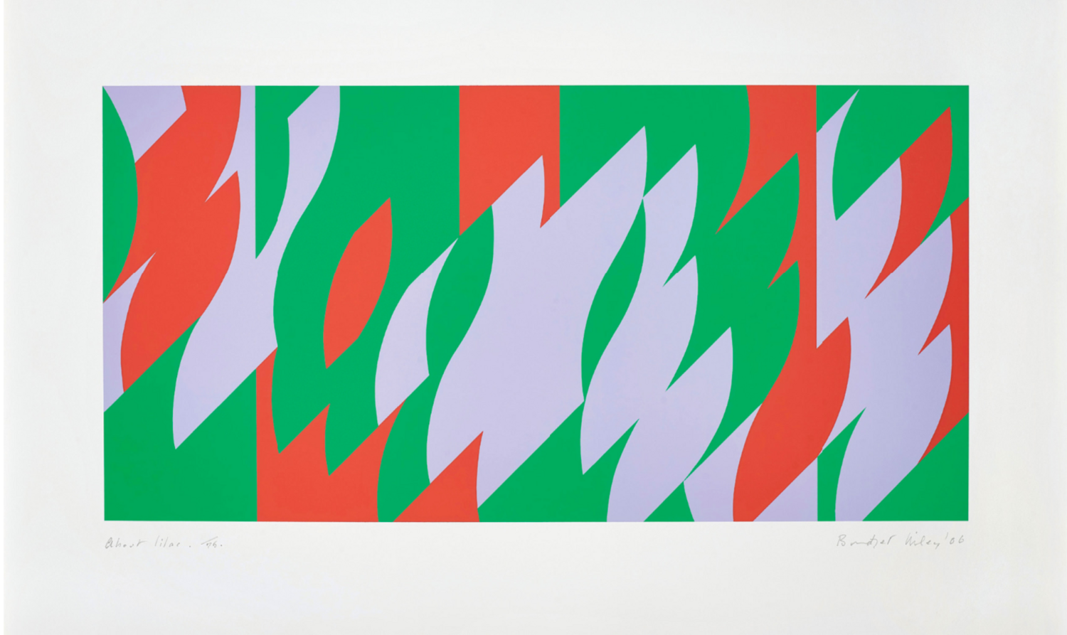About Lilac by Bridget Riley (2007) : Print Screen Printing on Paper ...