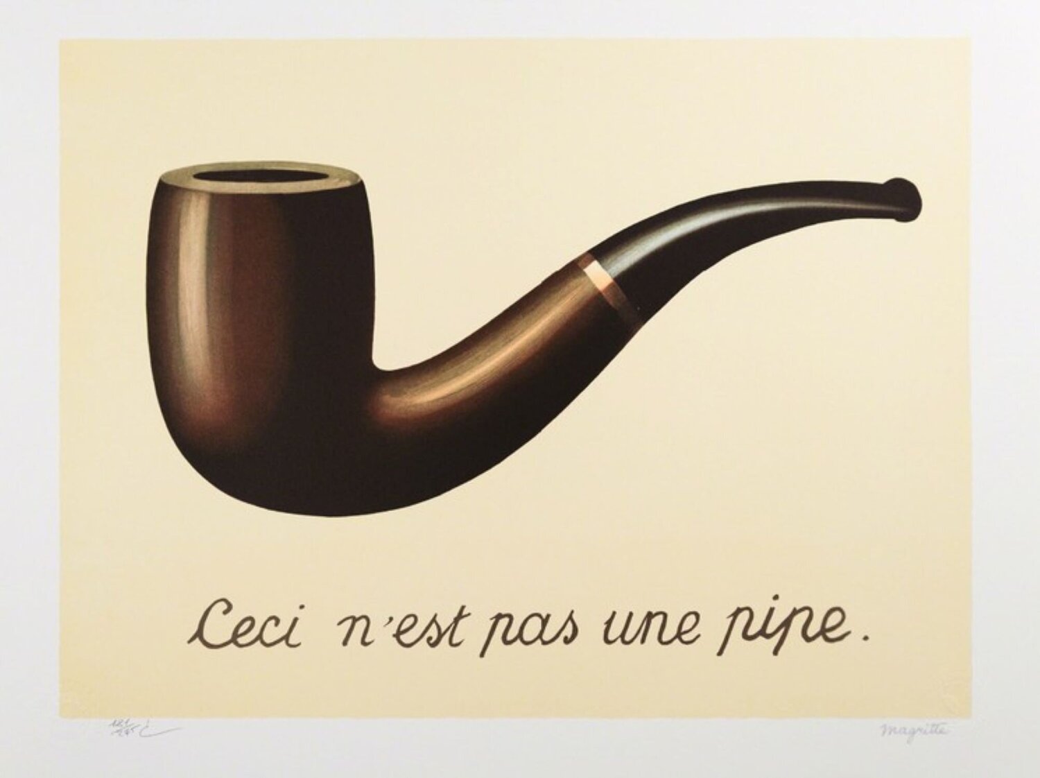 La Trahison des Images (Ceci n'est pas une pipe) by René Magritte (2010) : Print Lithography on ...