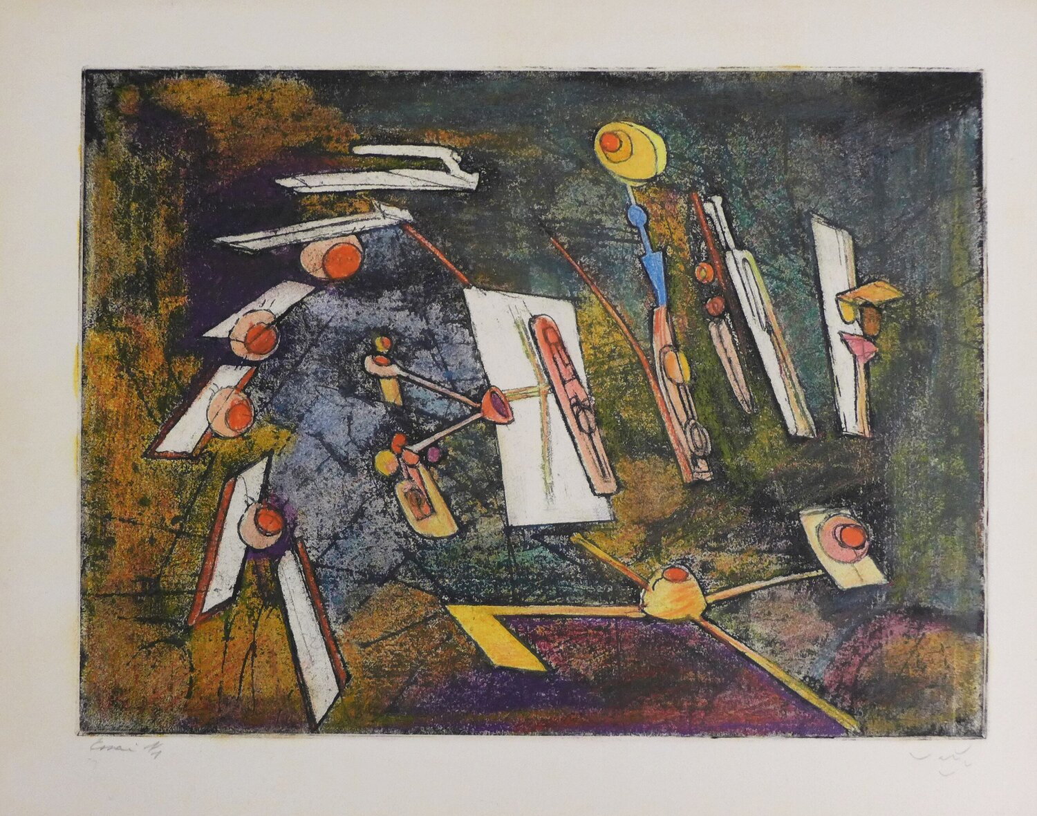 Passage et Sage du Couple by Roberto Matta (1964) : Print Engraving on ...
