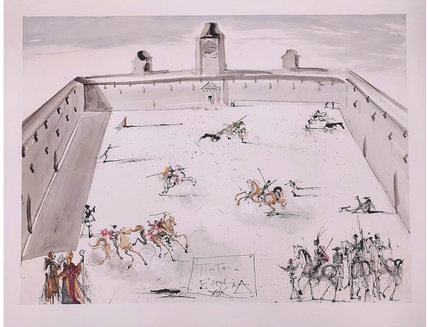 Tienta en Espana de Salvador Dalí (1983) : Édition Lithographie sur ...