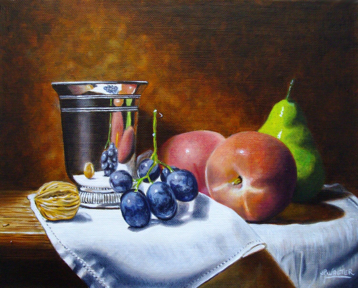 Pêches chez Chardin by Jean-Pierre Walter (2025) : Painting Oil on ...