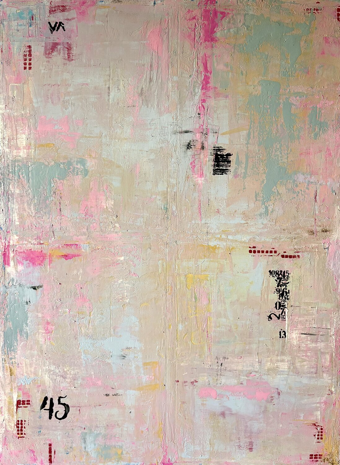 Palimpseste de silences de David Albert (2025) : Peinture Acrylique sur ...