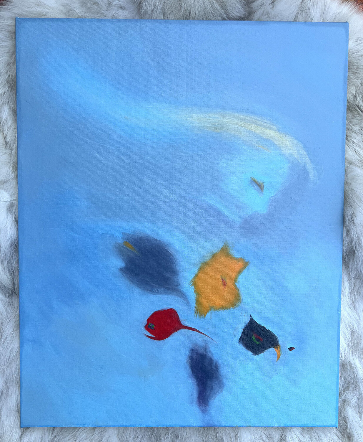 Quiet Disaster by Amanda Wall (2024) : Painting Oil, Graphite on Canvas ...