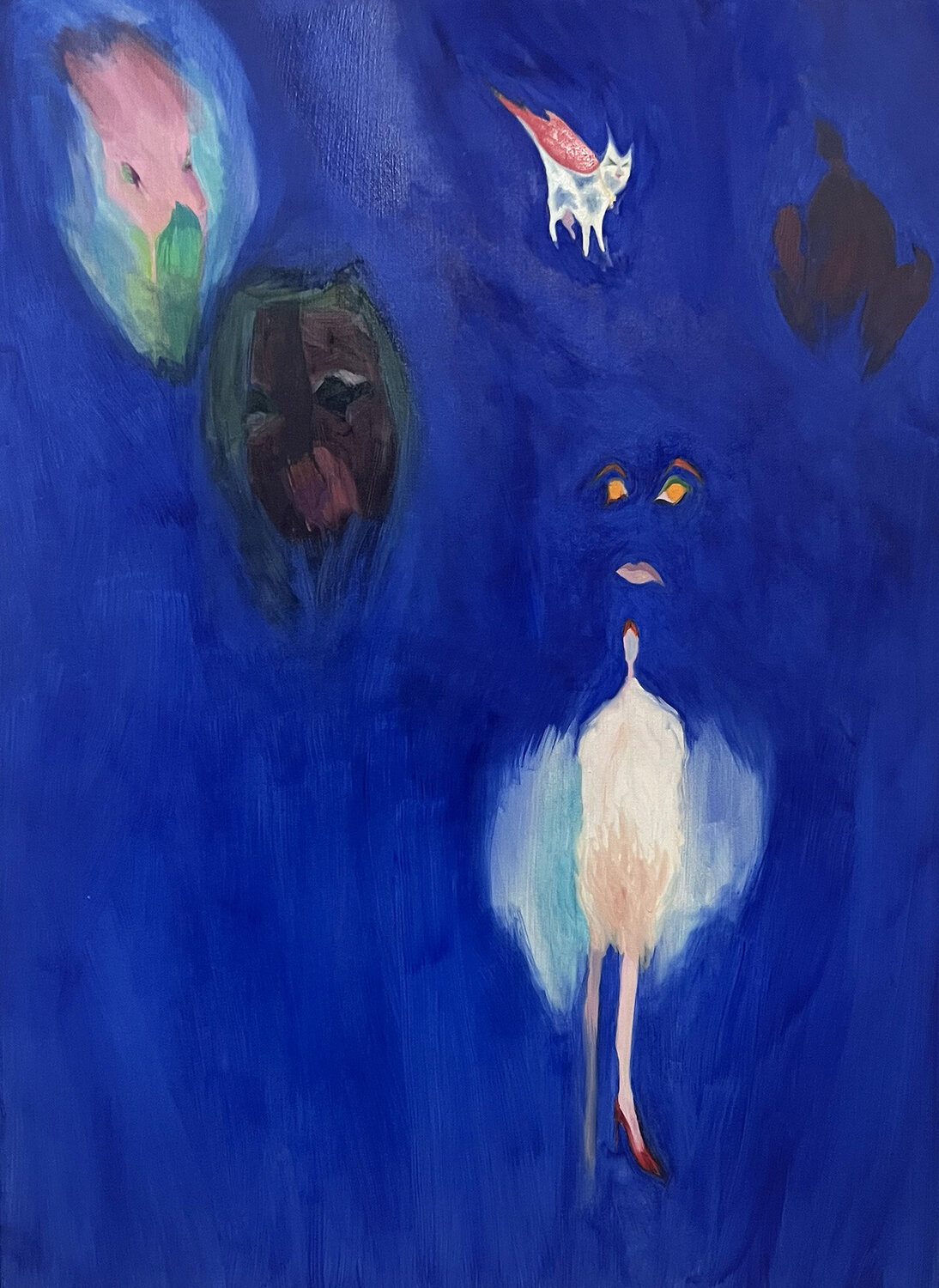 Lazuli Wisdom de Amanda Wall (2025) : Peinture Huile, Crayon sur Toile ...