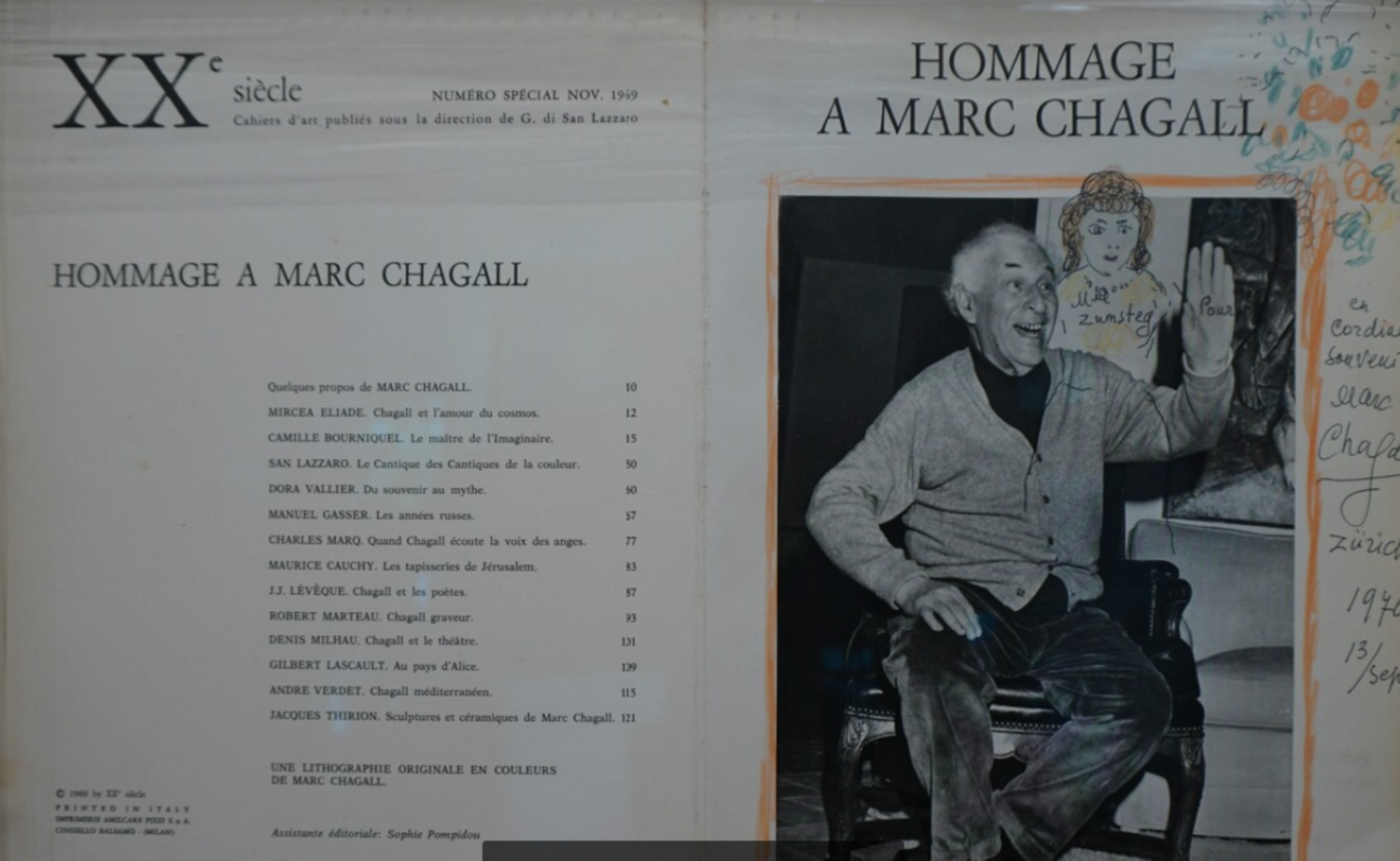 Tree sketch, 1970 by Marc Chagall (1970) : Painting Objects on Paper ...
