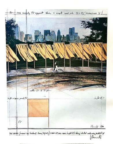 The Gates, Project for Central Park, New York City by Christo (1986 ...