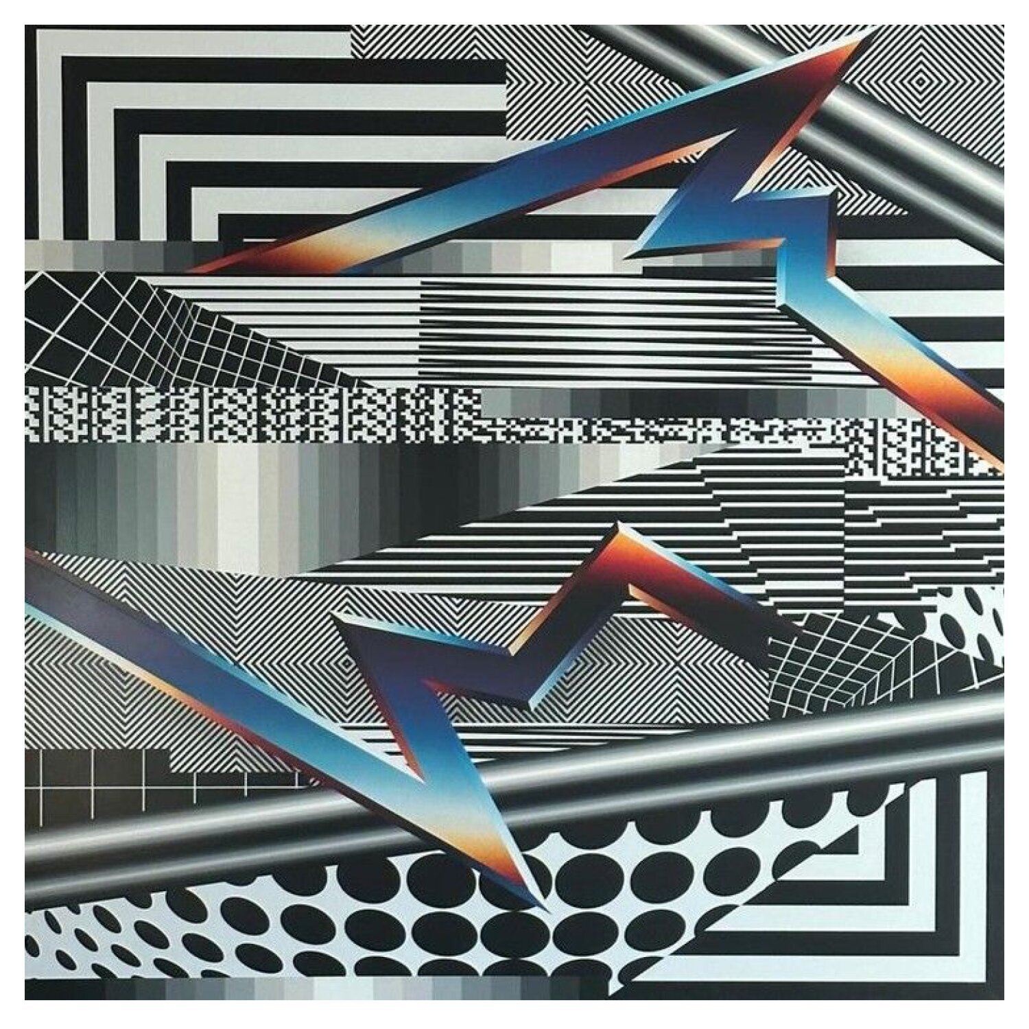 Chromadynamica #40 by Felipe Pantone (2018) : Painting Spray Paint, Ink ...