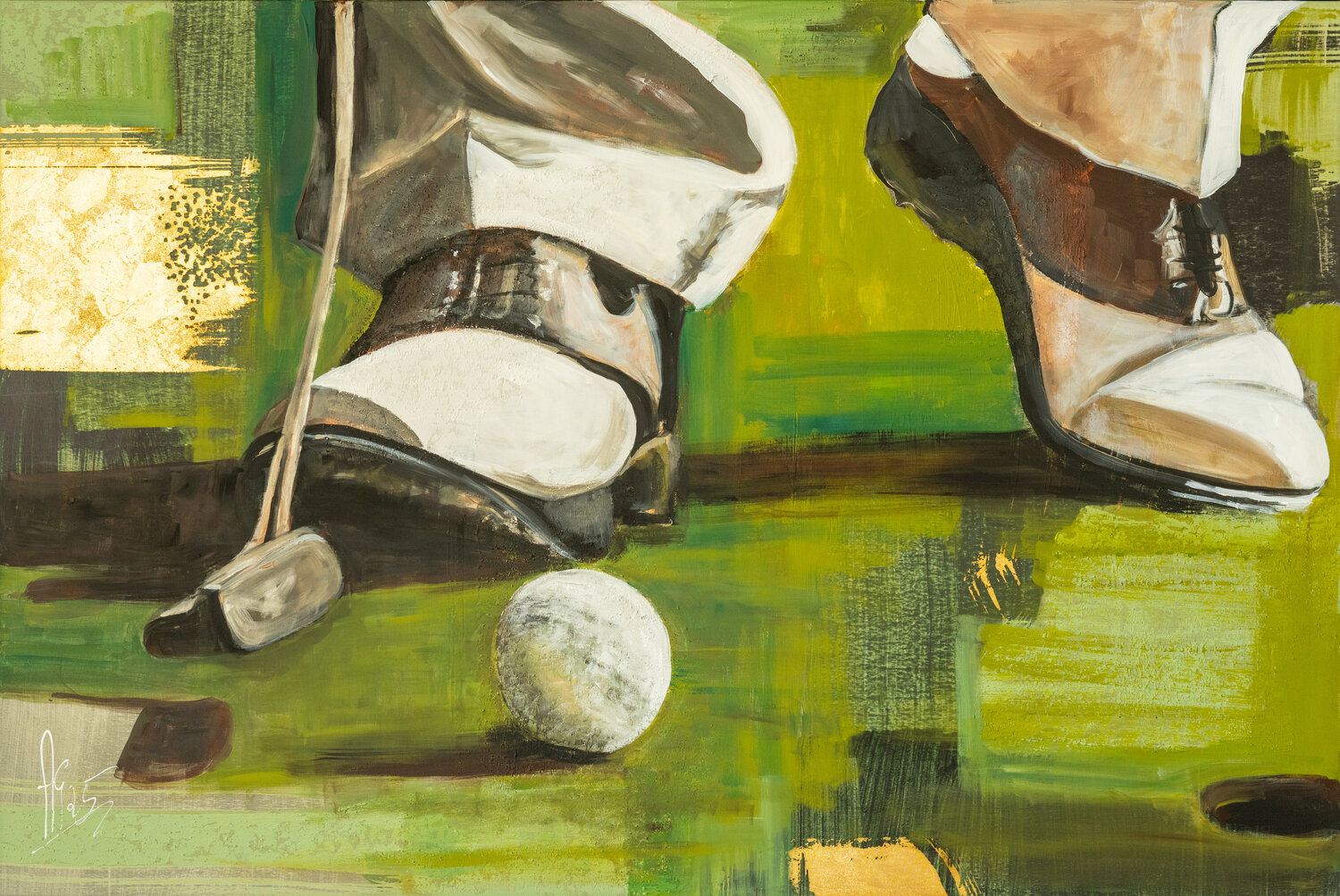 Putting de Andrea Grossmann (2025): Pintura Acrílico, Óleo en Lienzo ...