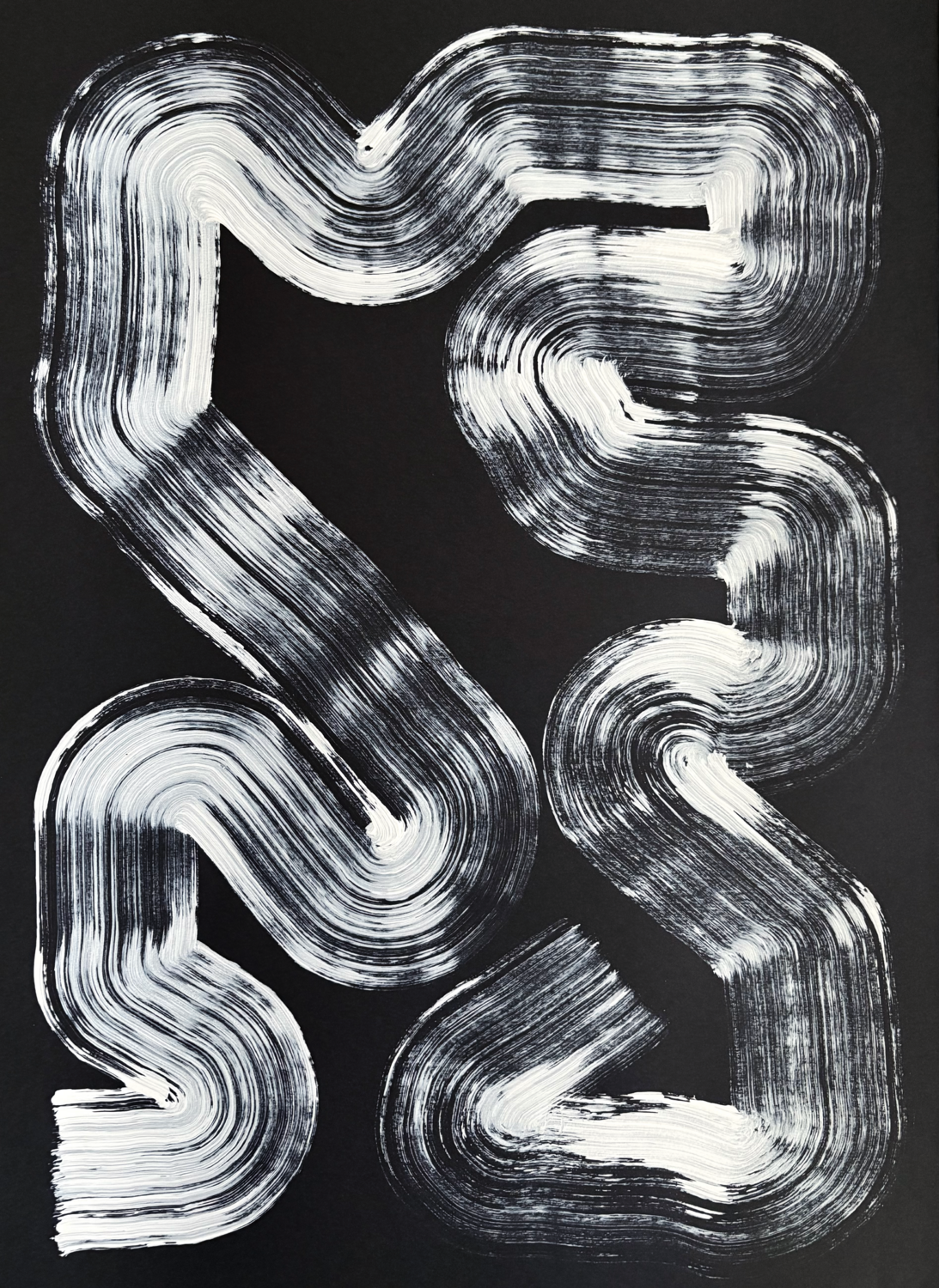 Black Universum III by Maksym Skvortsov (2025) : Painting Acrylic on Paper - Singulart