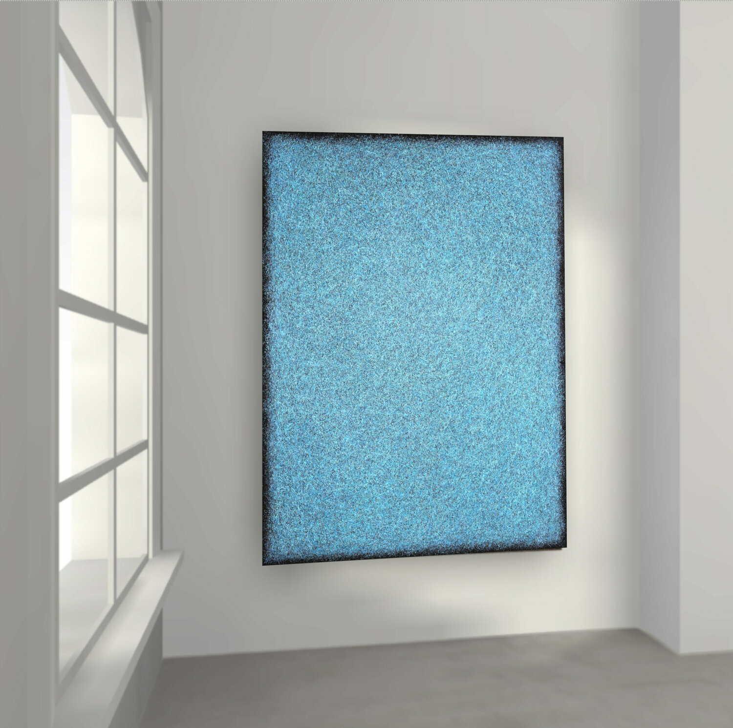 "Light Blue Infinity" - Minimal Turquoise Abstract by Heidi Thompson ...