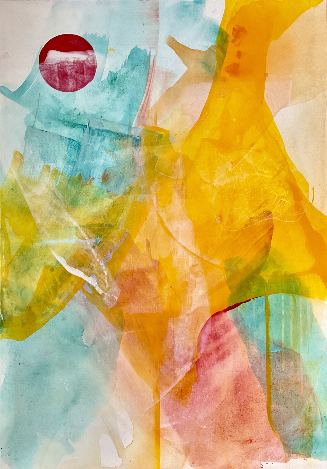 Kolibri by Mona Schafitel (2024) : Painting Acrylic, Chalk on Canvas ...