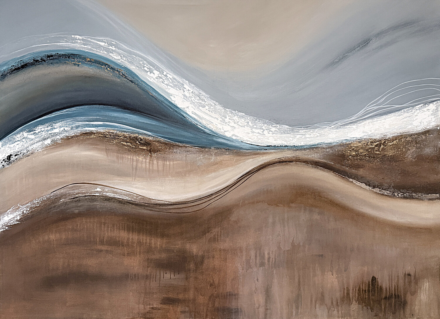 Where Forms Breathe von Tatiana Malinovscaia (2025): Malerei Acryl ...