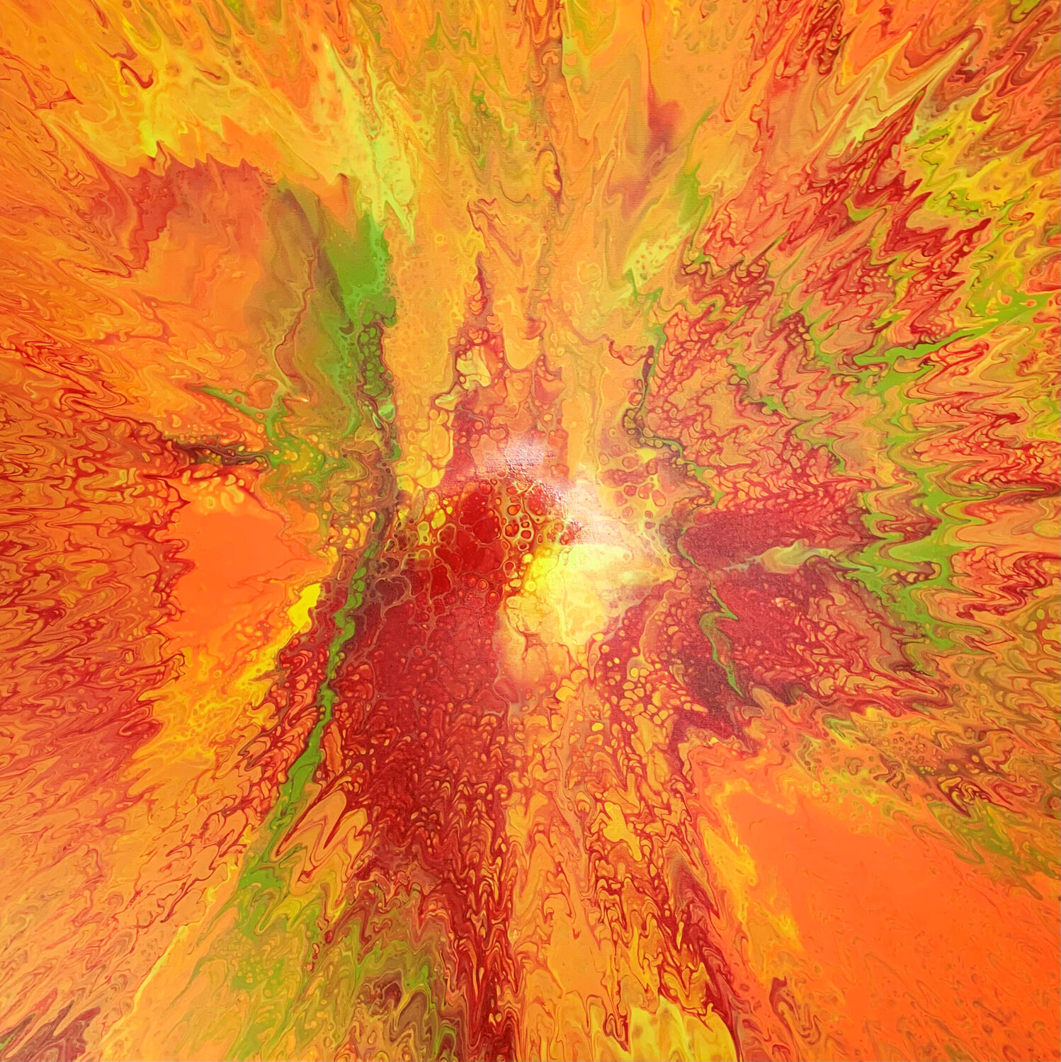 warmer Splash by Giovanni De Luca (2022) : Painting Acrylic on Canvas ...