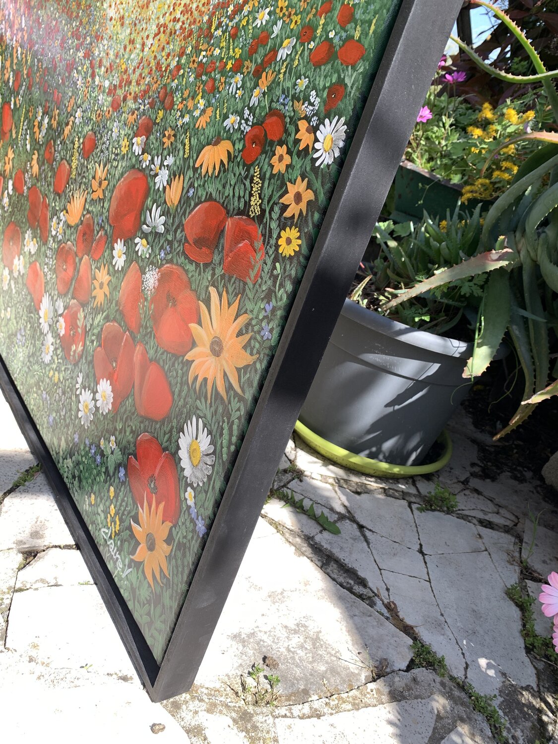 Plongeon floral de Claire Morand (2024) : Peinture Acrylique sur Toile - Singulart