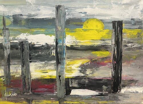 Pile delle lagune de Nicola Quici (2025) : Peinture Acrylique sur Toile - Singulart