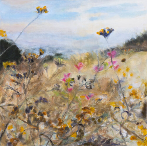 Golden Yarrow by Sally K. Smith (2024) : Painting Oil on Linen - Singulart