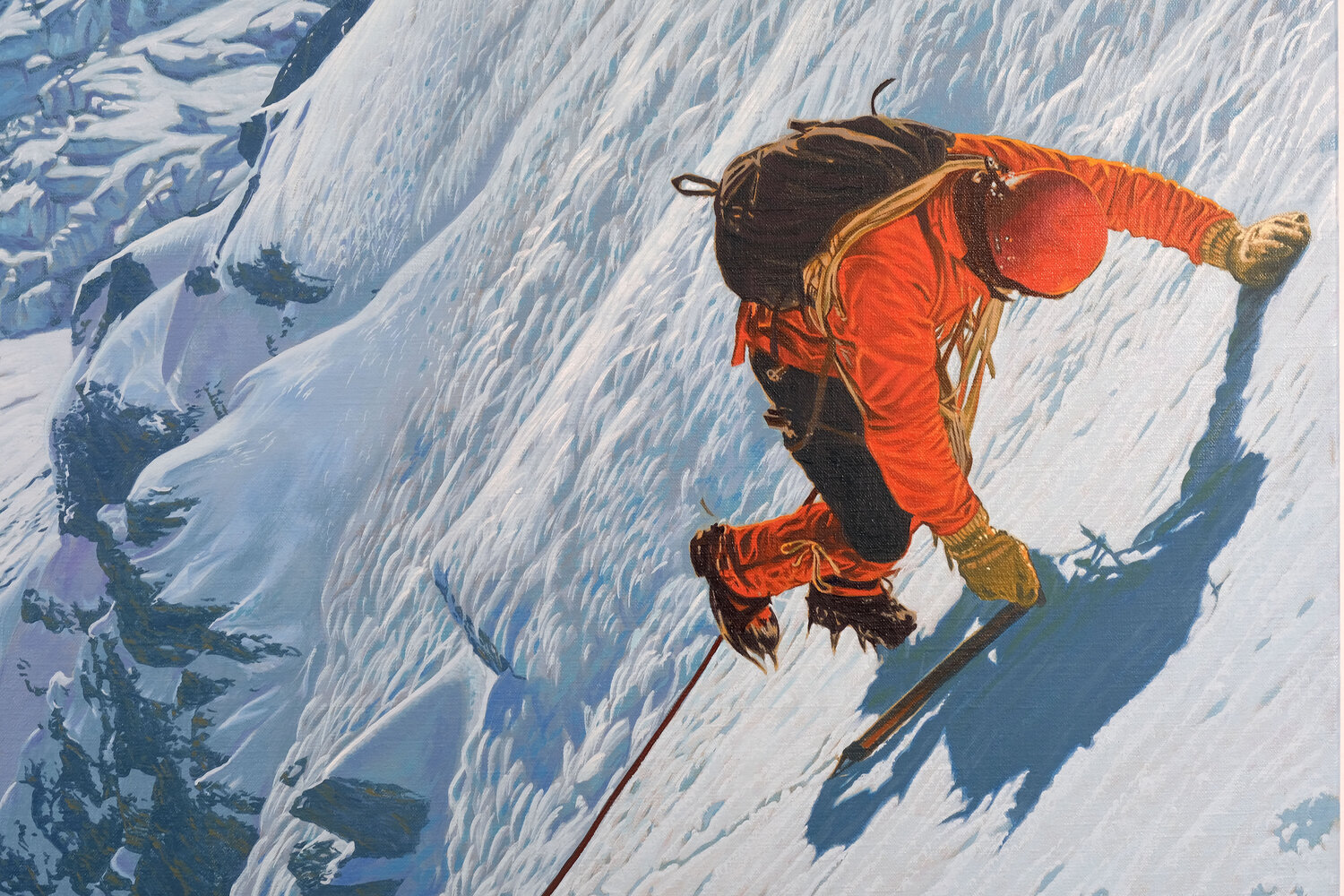 Leading in the Western Cwm by Alexander Heaton (2024) : Painting Oil on ...