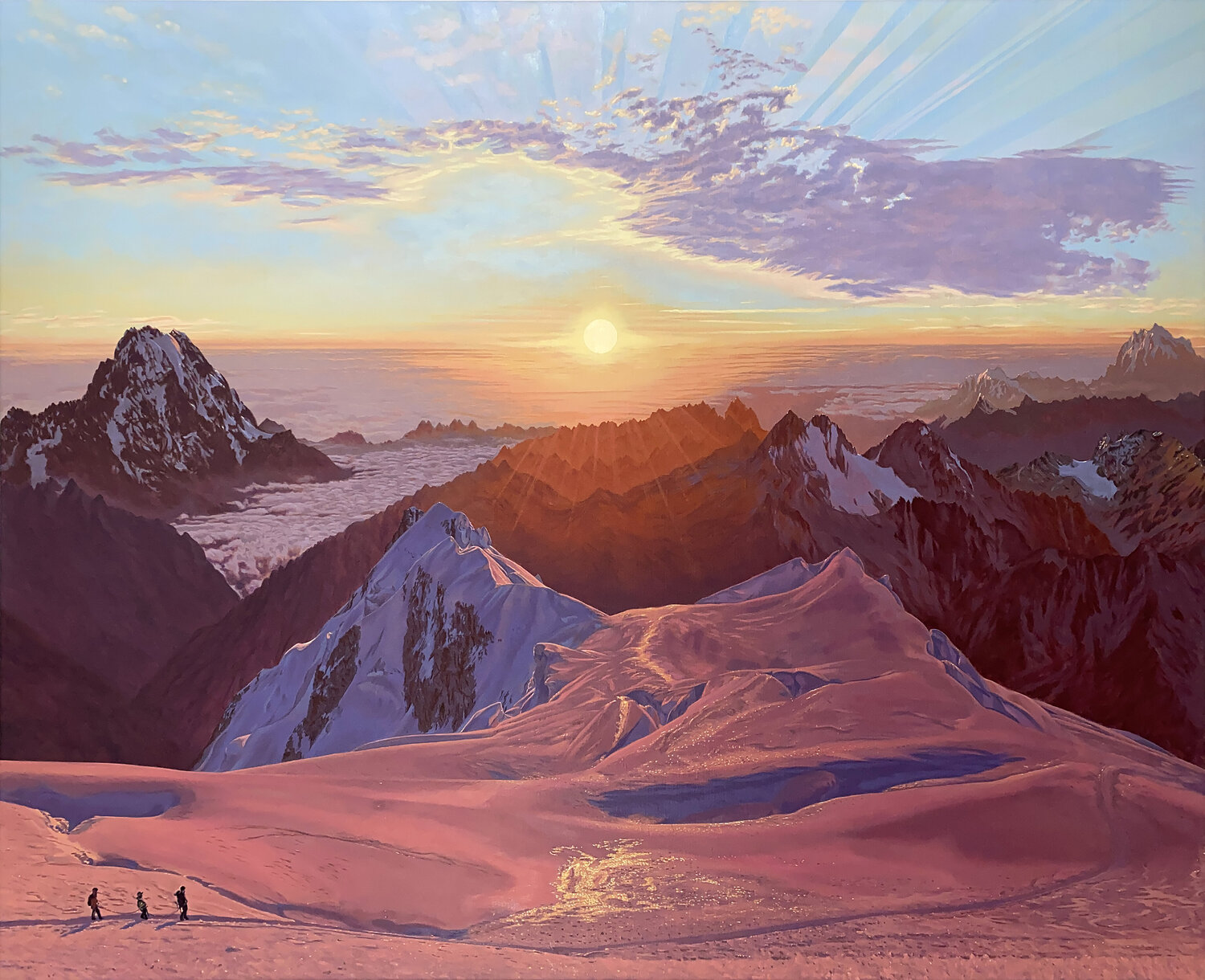 A Higher Eternal Peace at Dawn in the Andes of Bolivia de Alexander ...