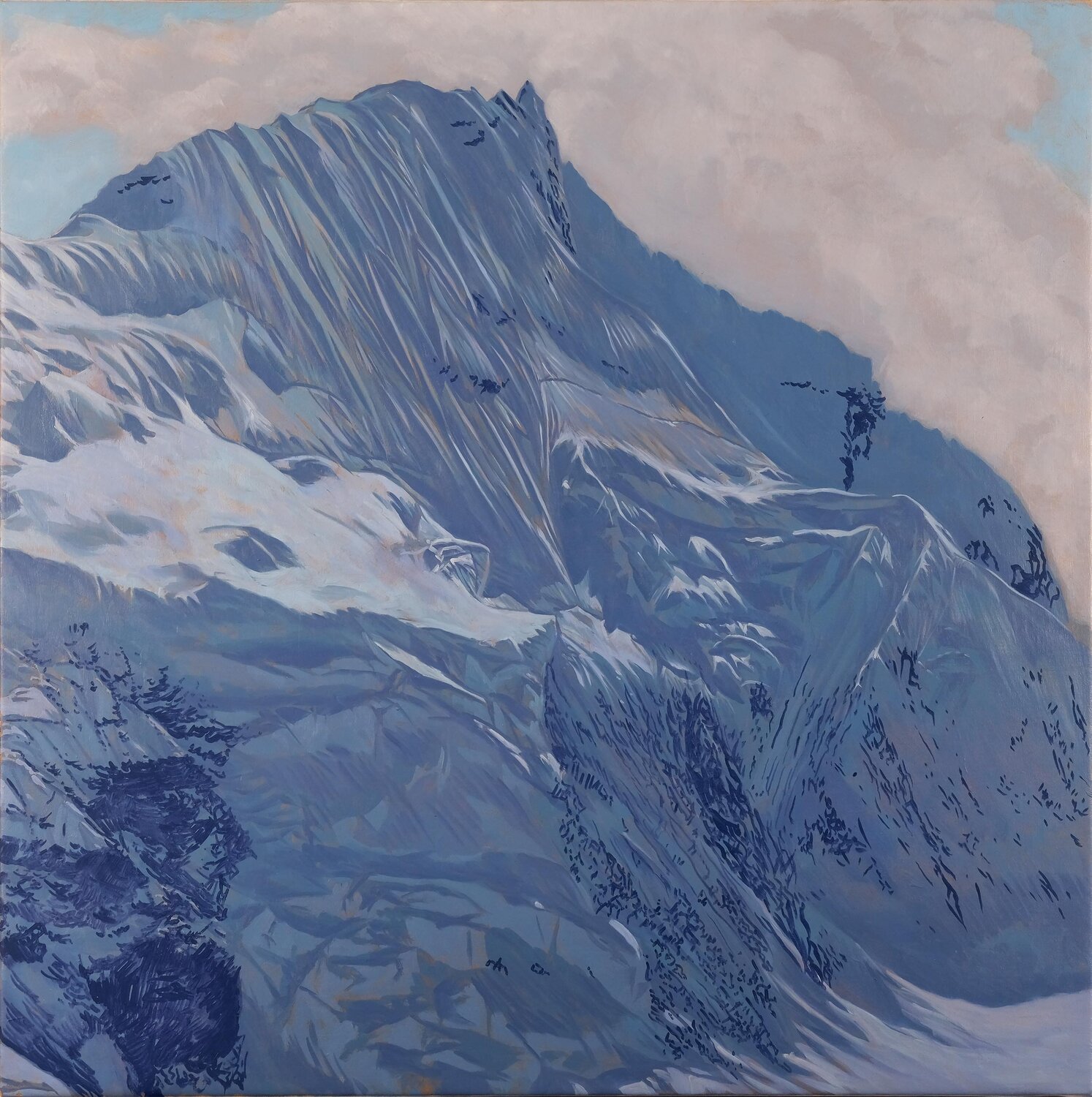 Nuptse Study by Alexander Heaton (2024) : Painting Oil on Linen - Singulart