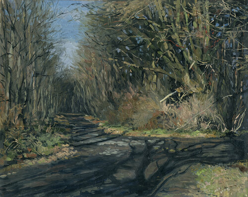 Sleeps upturned road by Simon Kojin (Kozhin) (2001) : Painting Oil on ...