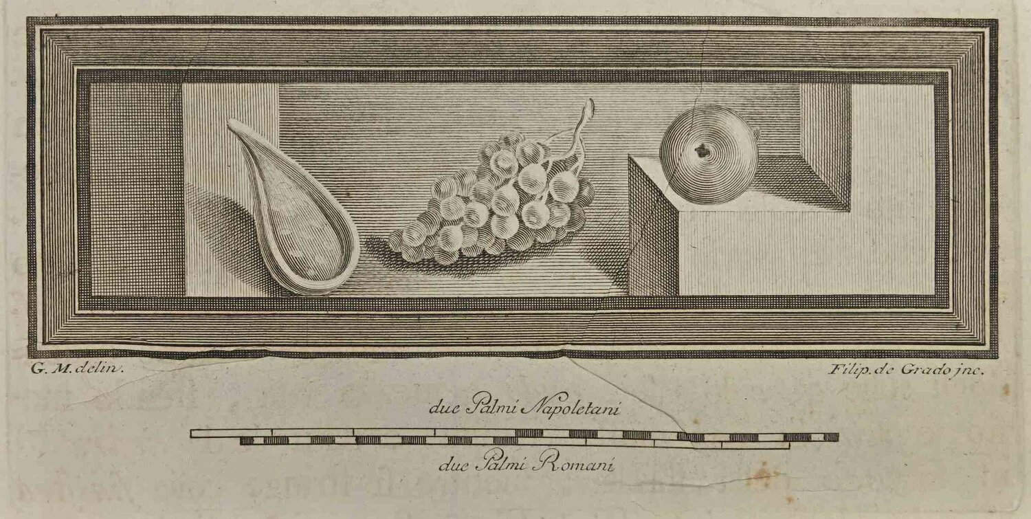 Ancient Roman Still Life in Herculaneum de Filippo De-Grado (N.D ...
