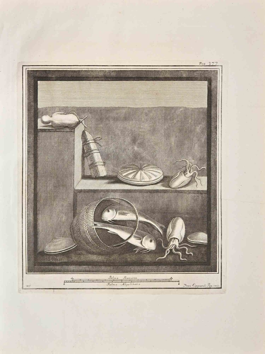 Ancient Roman Fresco from Herculaneum by Francesco Cepparoli (N.D ...