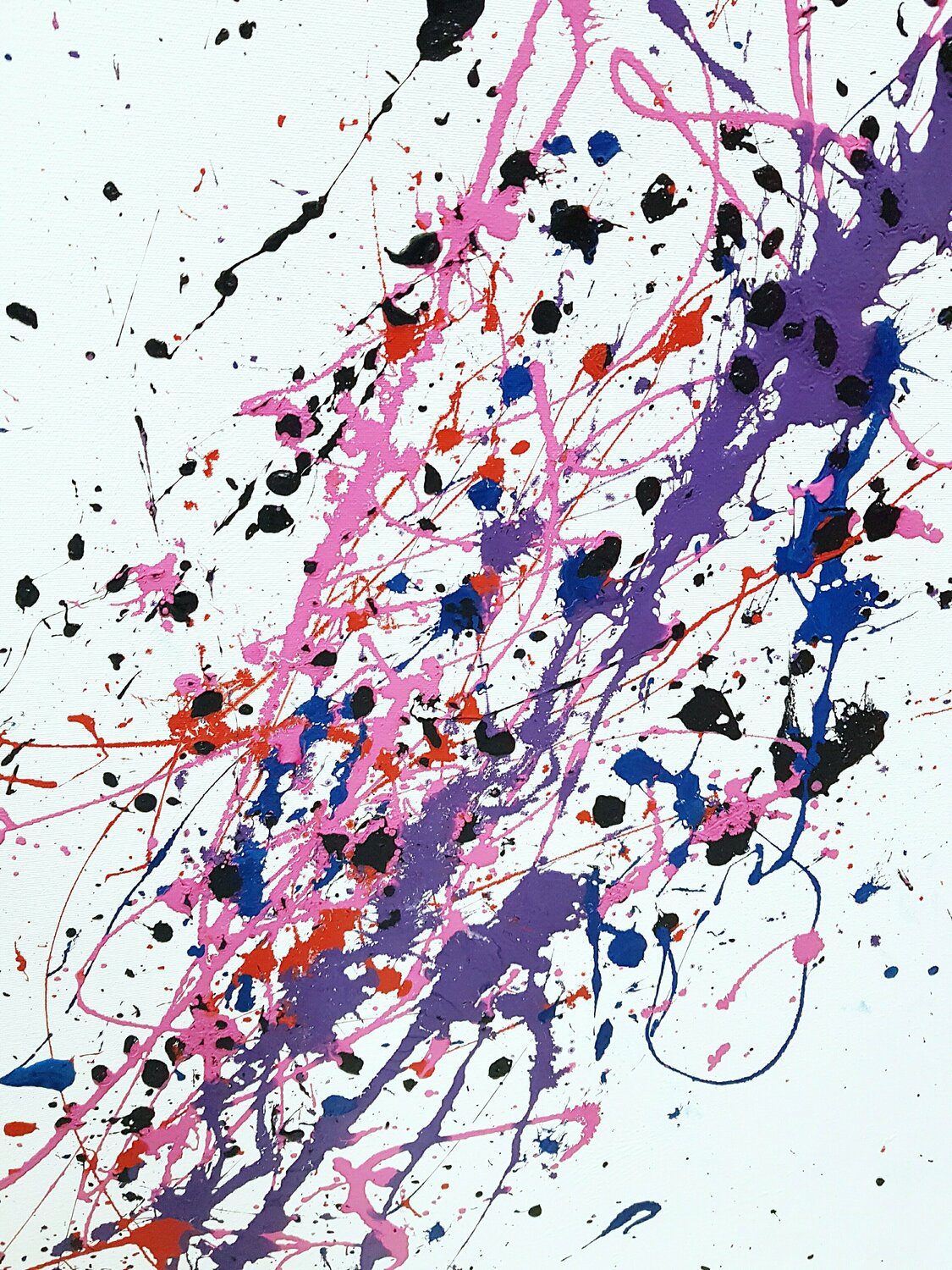 THE DANCE by Alessio Luzzi (2019) : Painting Enamel, Tar on Canvas ...