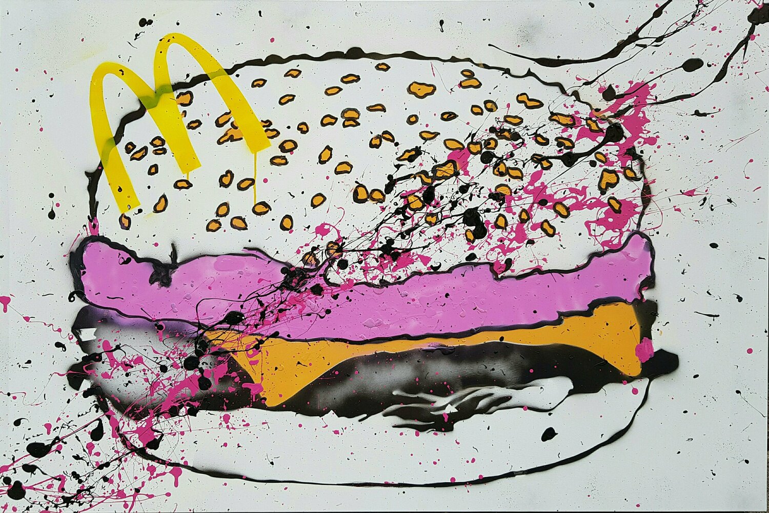 BIG ART MENÚ 3 by Alessio Luzzi (2021) : Painting Spray Paint, Enamel ...