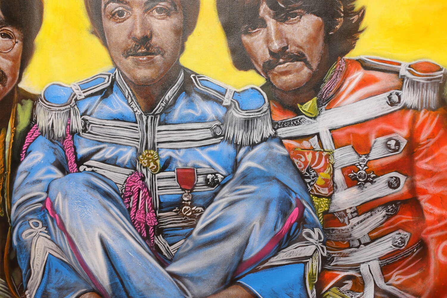 Beatles John Lennon, Paul McCartney, George Harrison and Ringo Starr in ...