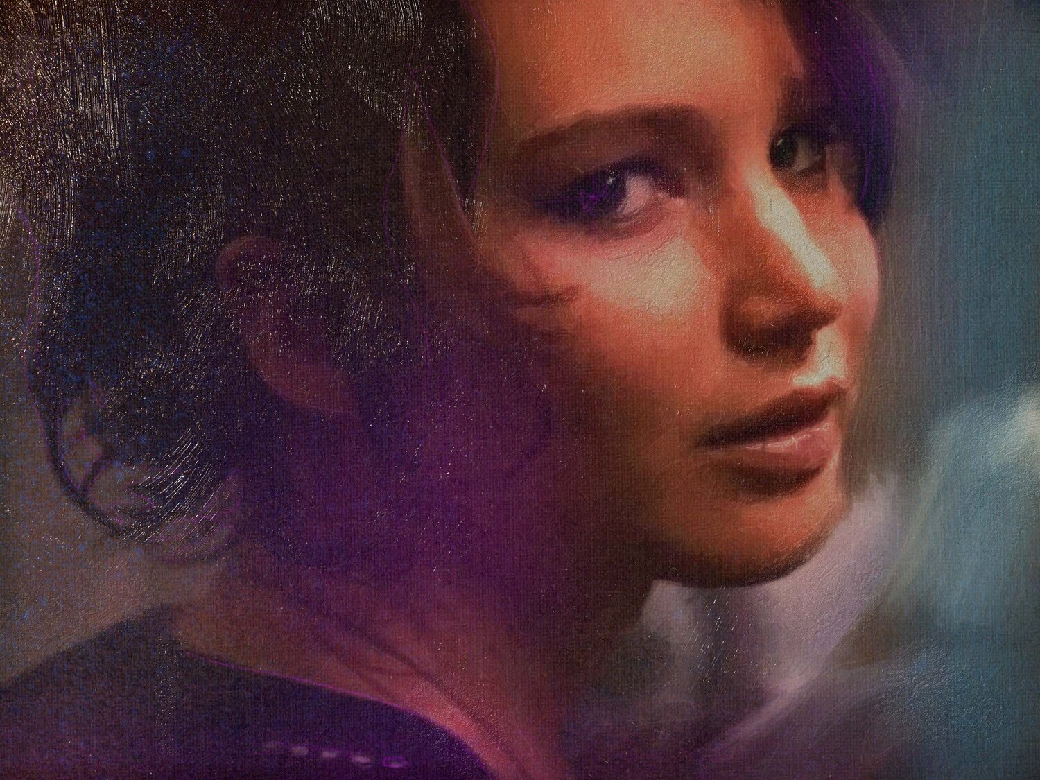 Jennifer Lawrence by Michael Andrew Law Cheuk Yui (2022) : Painting Oil ...