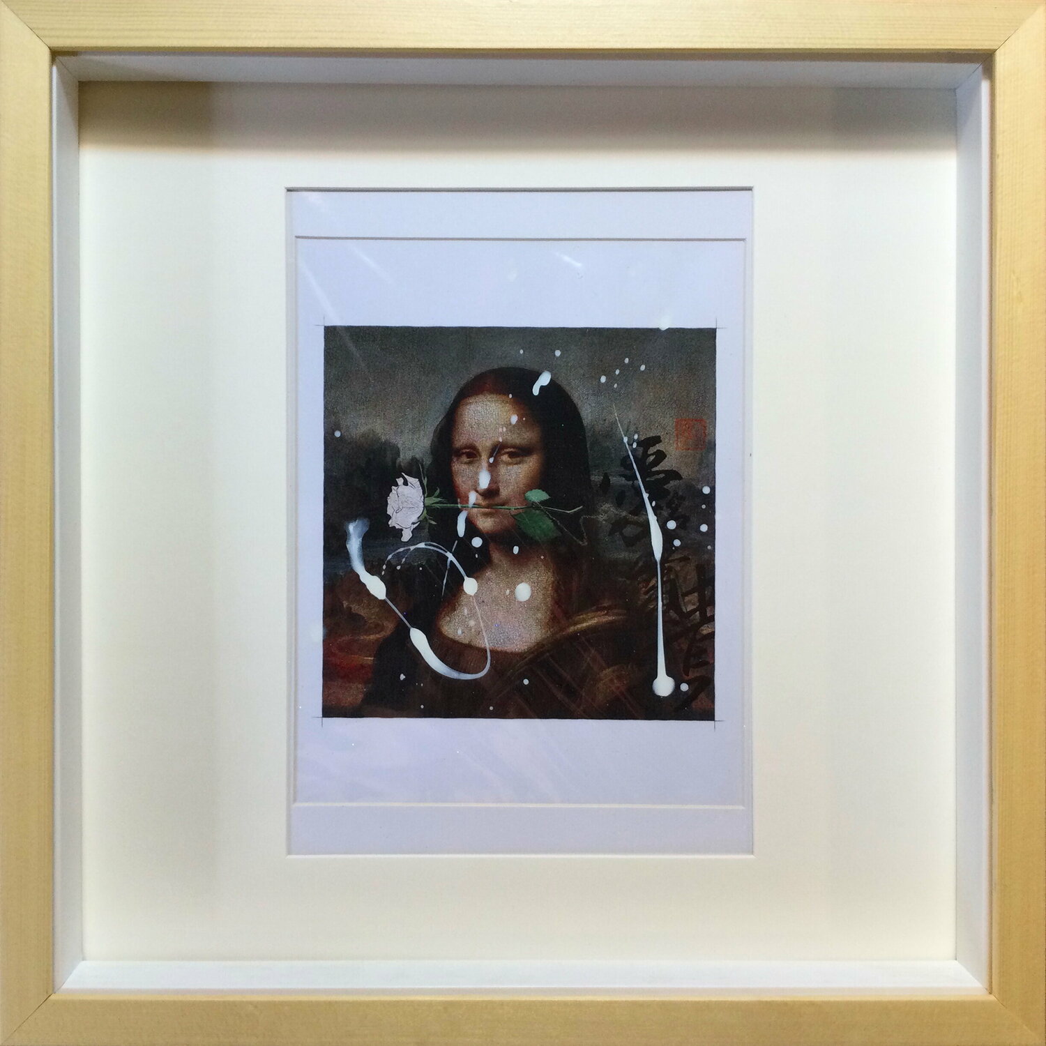 I Love Mona Lisa (Famous and Expensive Painting) Over-Painted Wax ...