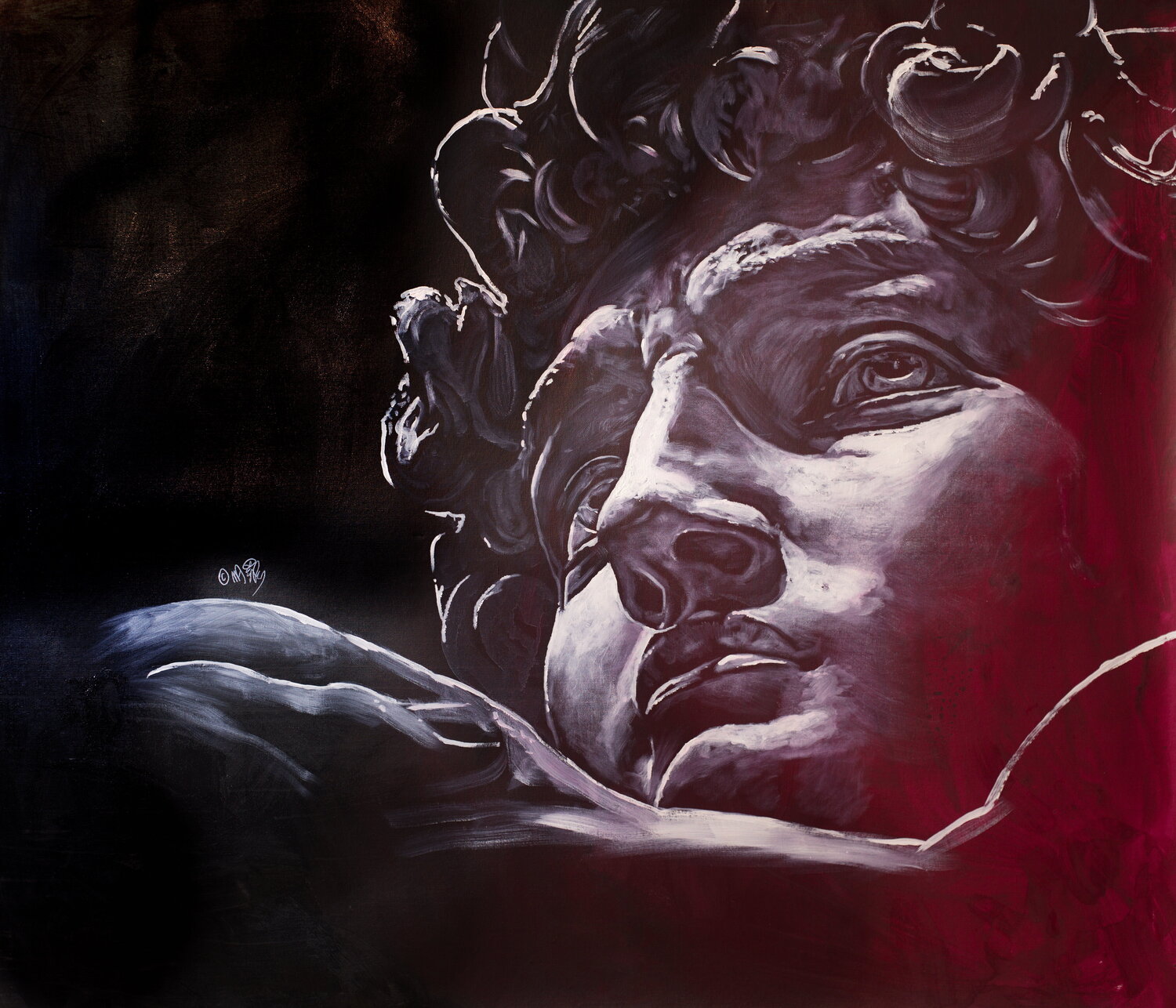 David by Michelangelo by Michael Andrew Law Cheuk Yui (2023) : Painting ...