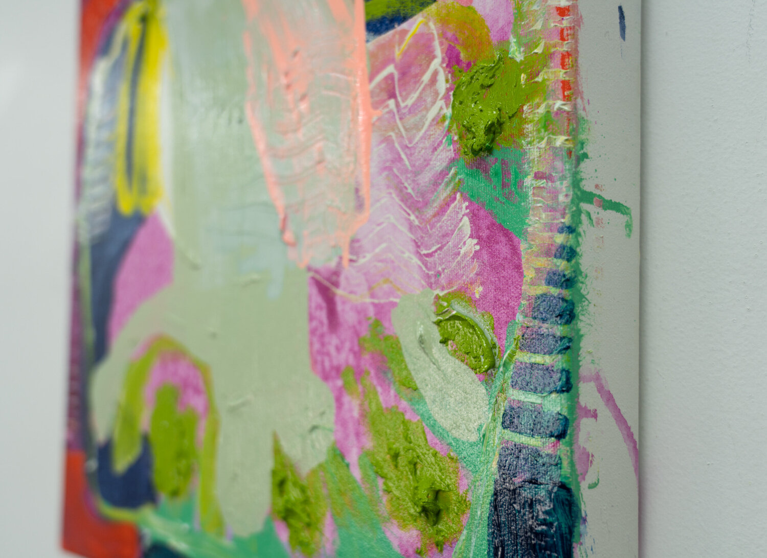 Fond of You von Claire Desjardins (2022): Malerei Acryl auf Leinwand ...