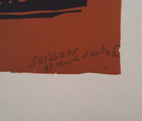 Portrait d'une reine, ver by Jacques Soisson (1980) : Print Lithography ...