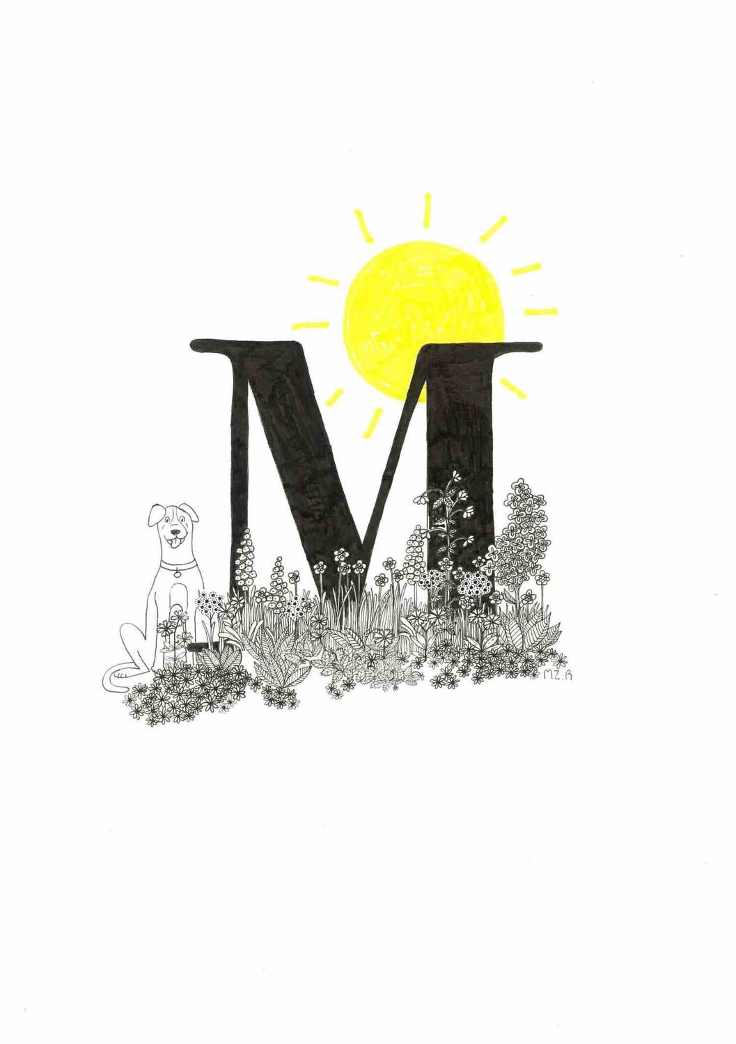 Letter M - Joyful Letters "Villa Borghese" by Maja Rocca (2022 ...