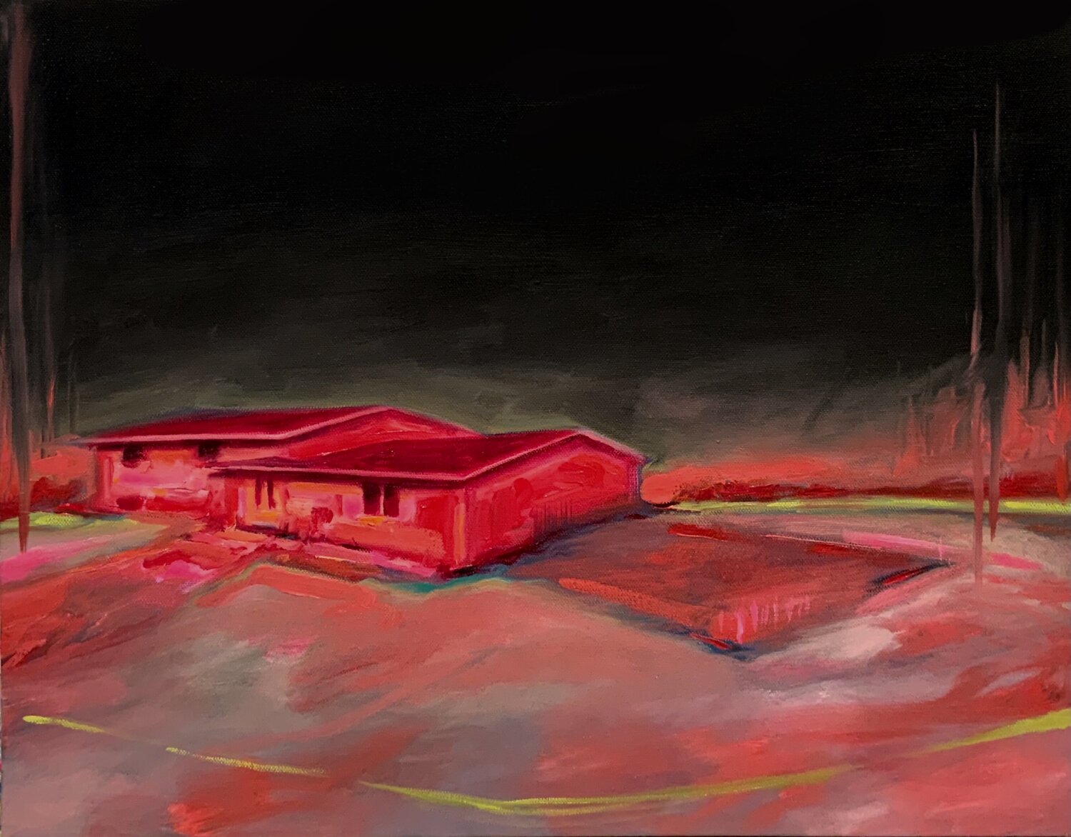 Neighbourhood by Ian Mclean (2022) : Painting Oil on Canvas - SINGULART