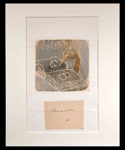 Ex-libris Benito Mussolini (Bookplate of Benito Mussolini) by Michel ...