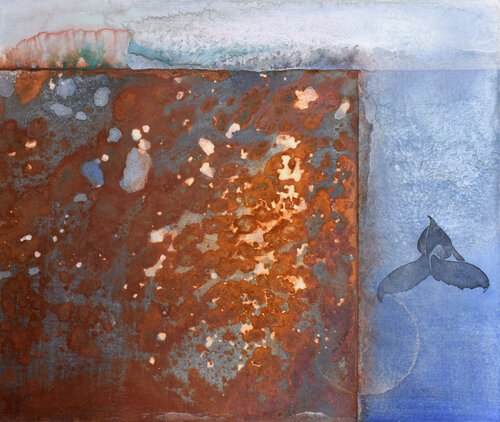 Rust landscape 5 by Milena Nicosia (2024) : Painting Acrylic, Pigments ...