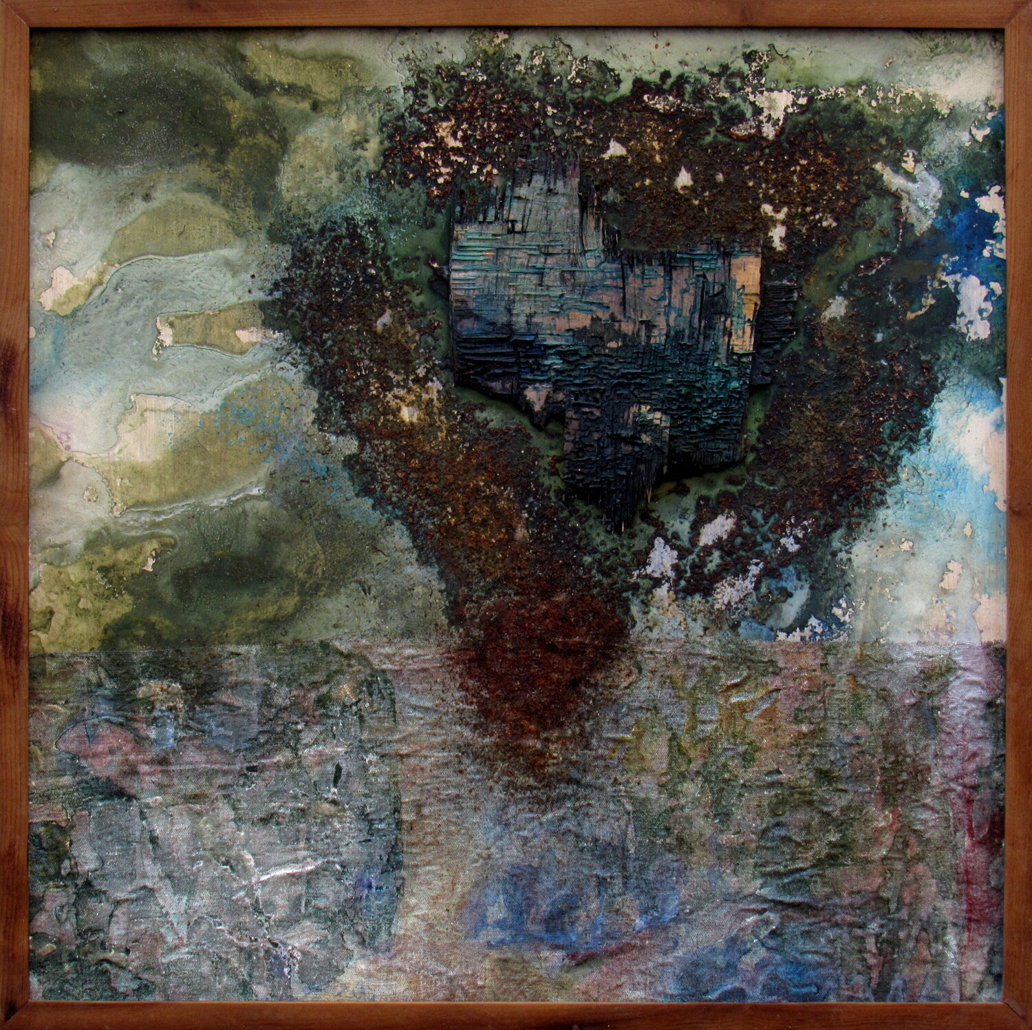 Hy-Brasil by Claudio Boczon (2022) : Painting Acrylic, Collage on Wood ...