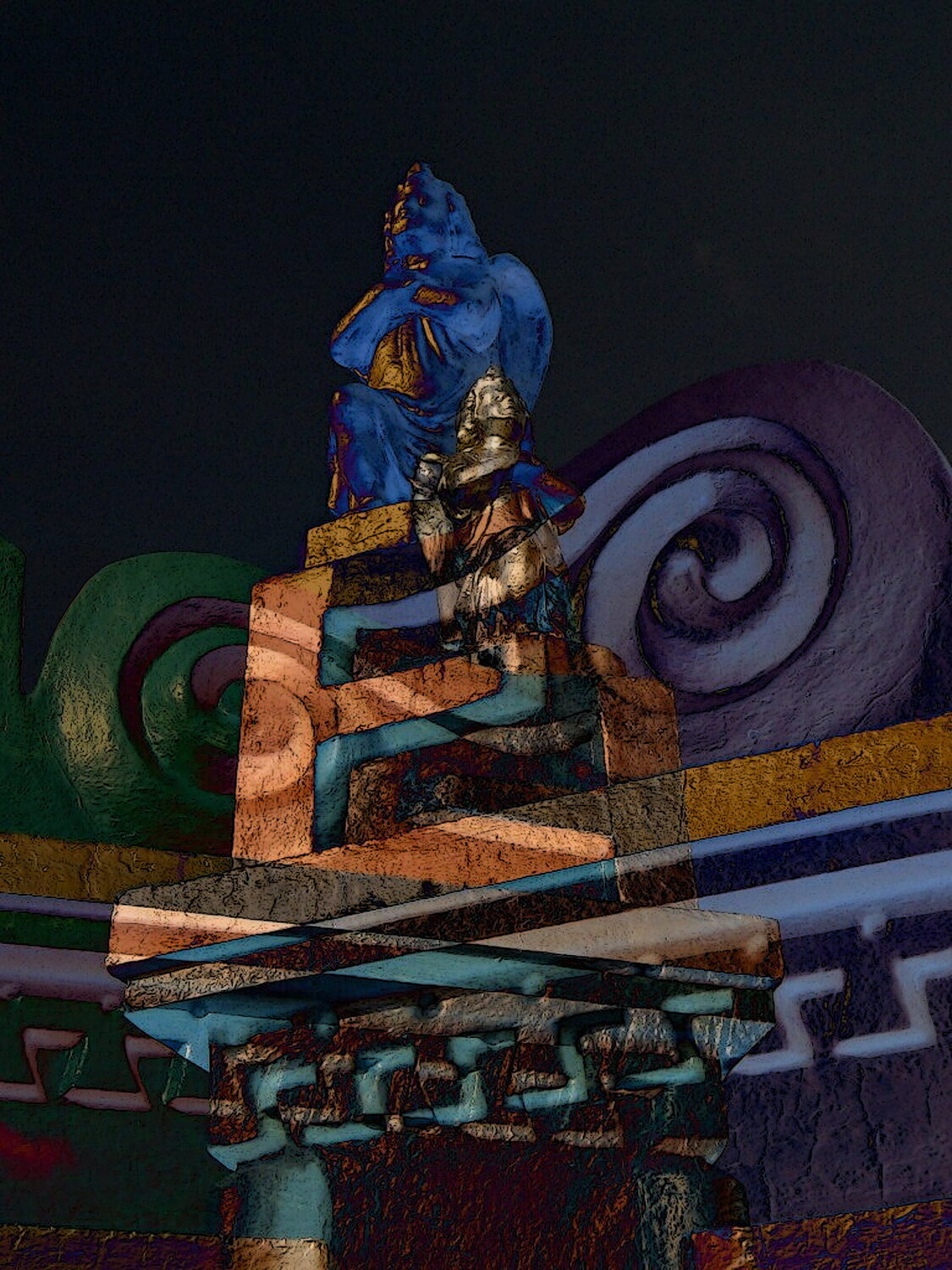 Barroco Pop - II von Claudio Boczon (2024): Digital Digital auf Papier ...