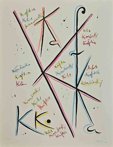 Letter K by Rafael Alberti (1972) : Print Lithography - Singulart