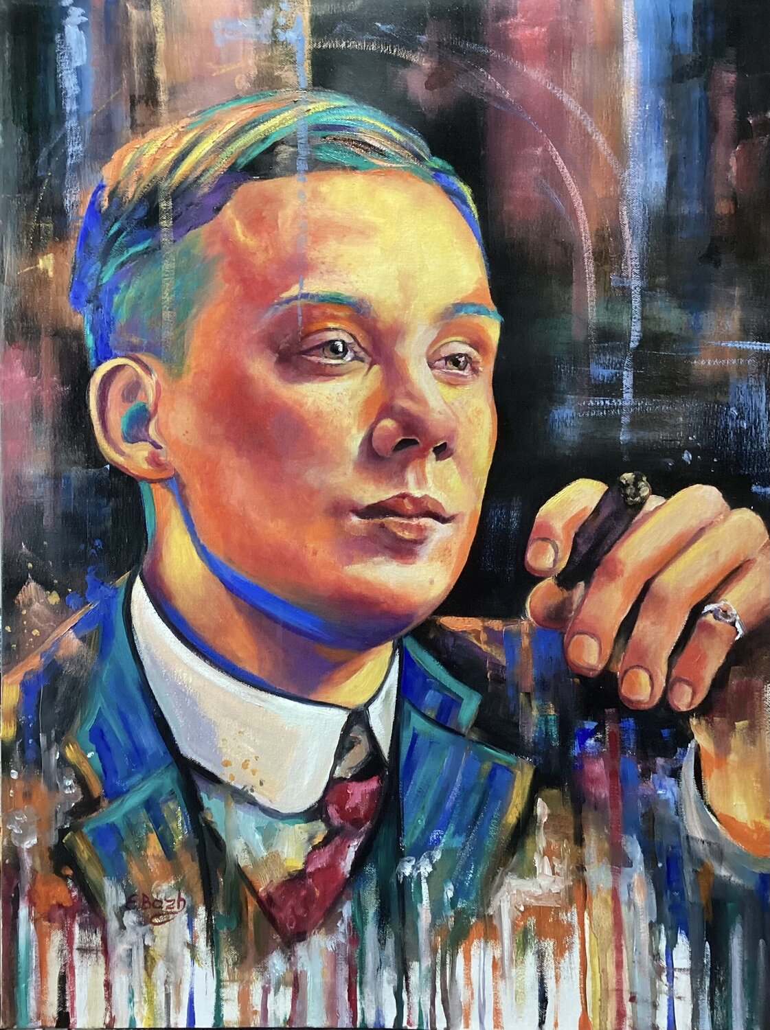 Peaky Blinders: John Shelby by Eva Bazhenova (2020) : Painting Oil on ...