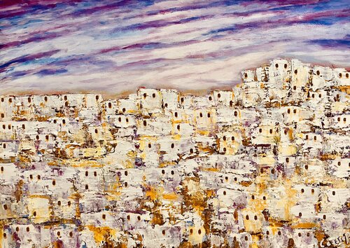 I sassi di Matera by Cesare Papiccio (2023) : Painting Acrylic on ...