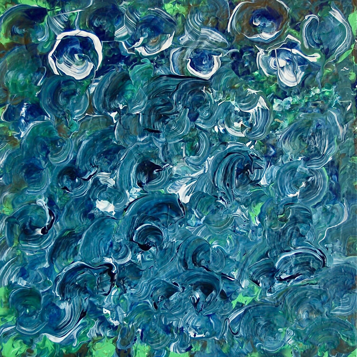 whirls of the deep de Hans-Günter Höffken (2025): Pintura Acrílico en Lienzo - Singulart