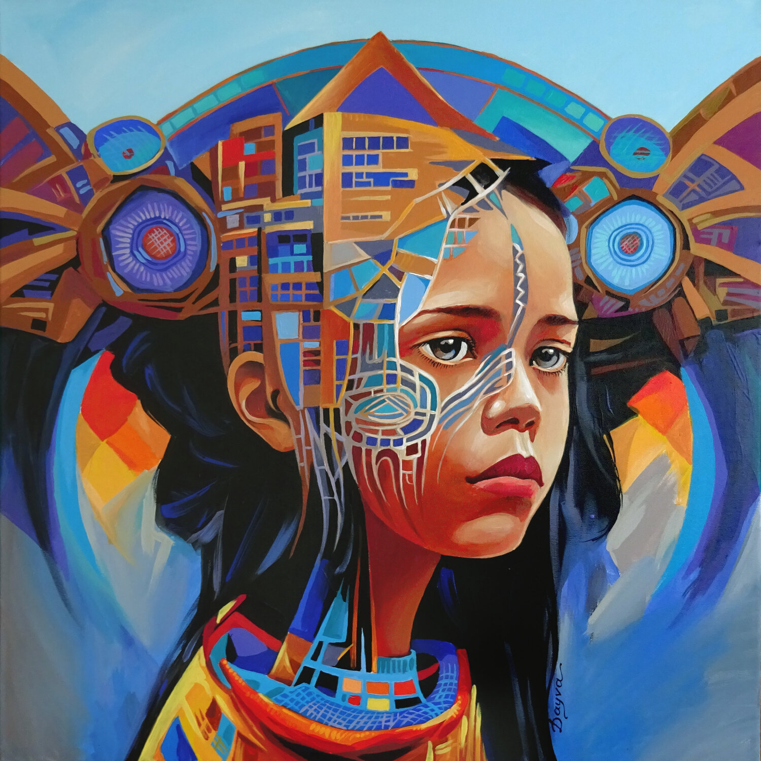 Hoa Mi von Dayva Achikhman (2024): Malerei Acryl auf Leinwand - Singulart