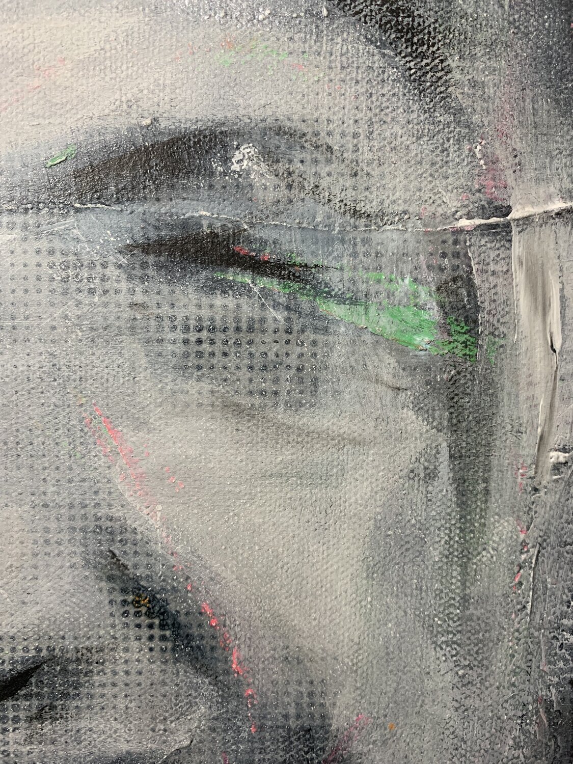 Grau by Martina Ossanna (2023) : Painting Acrylic, Screen Printing on ...