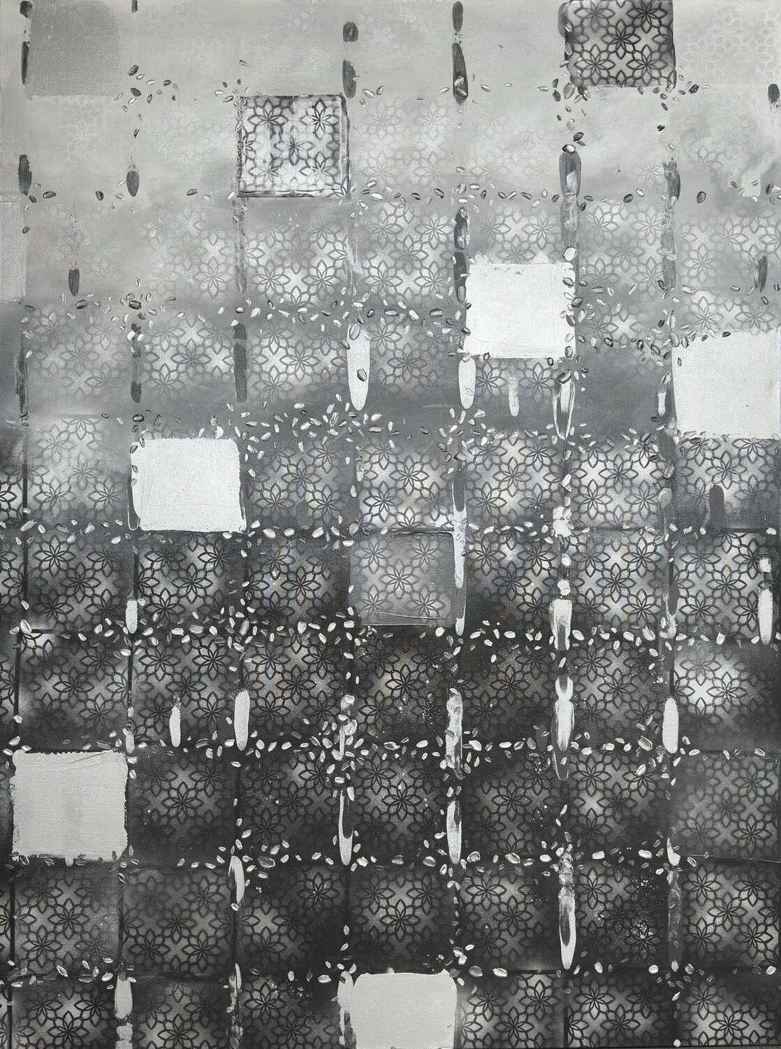 Silver Mirage II by Iva Urban (2023) : Painting Acrylic, Spray Paint on Canvas - Singulart